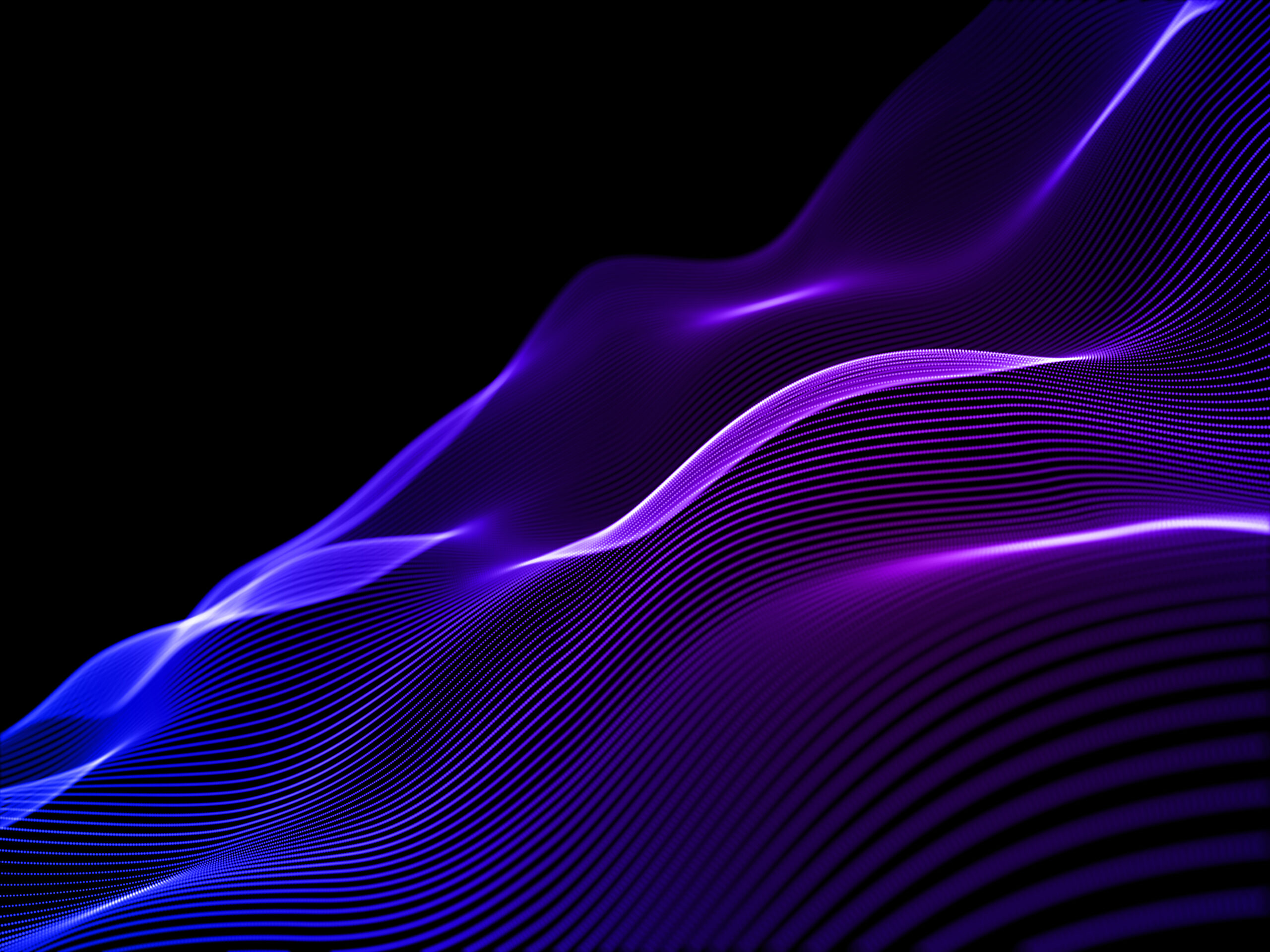 3D modern background with flowing cyber particles - Campus Commandos